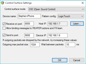 Setting Up TouchOSC with Reaper – Stephen Schappler
