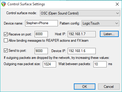 Setting Up TouchOSC with Reaper – Stephen Schappler